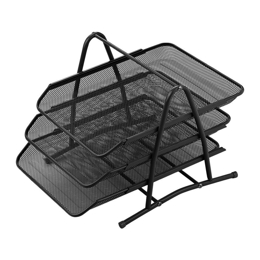 3-Tier Metal Mesh File Document Letter Paper Tray ... – Grandado