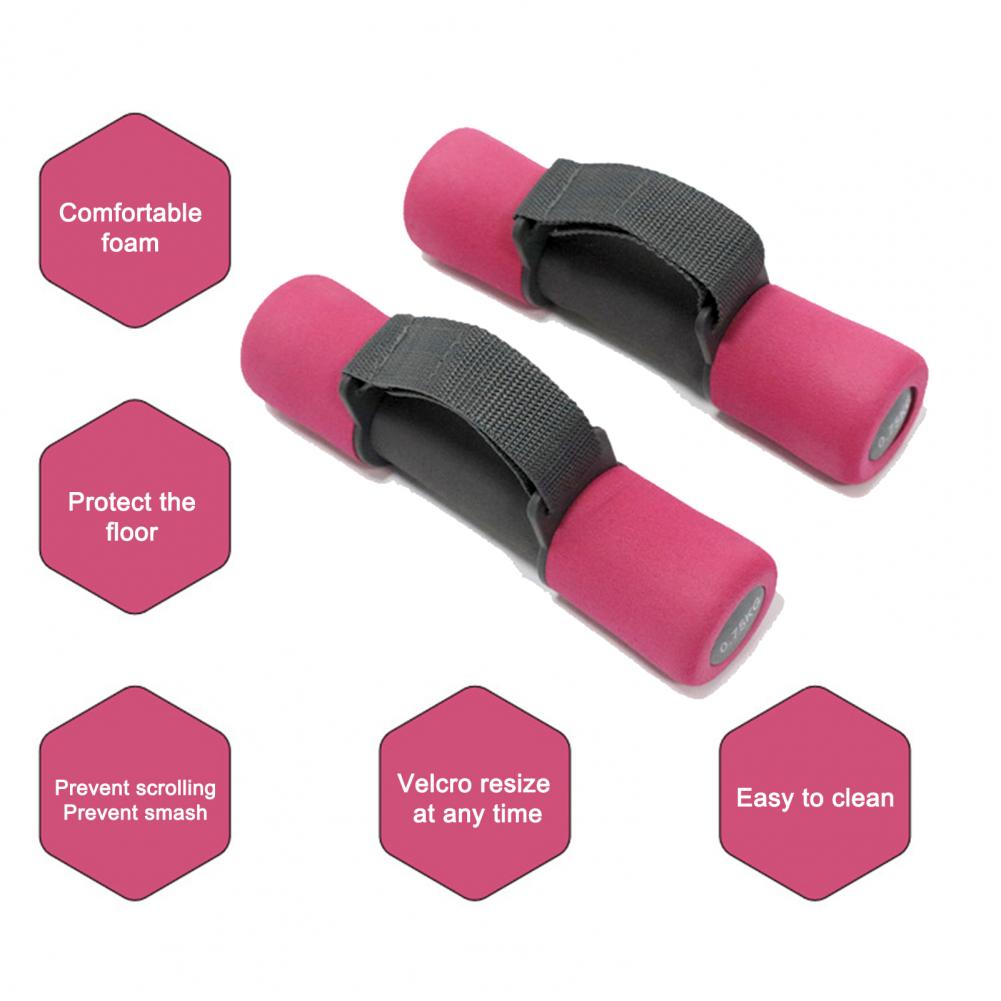 2Pcs/Set 1.5KG Dumbbell Set Adjustable Hand Straps... – Grandado