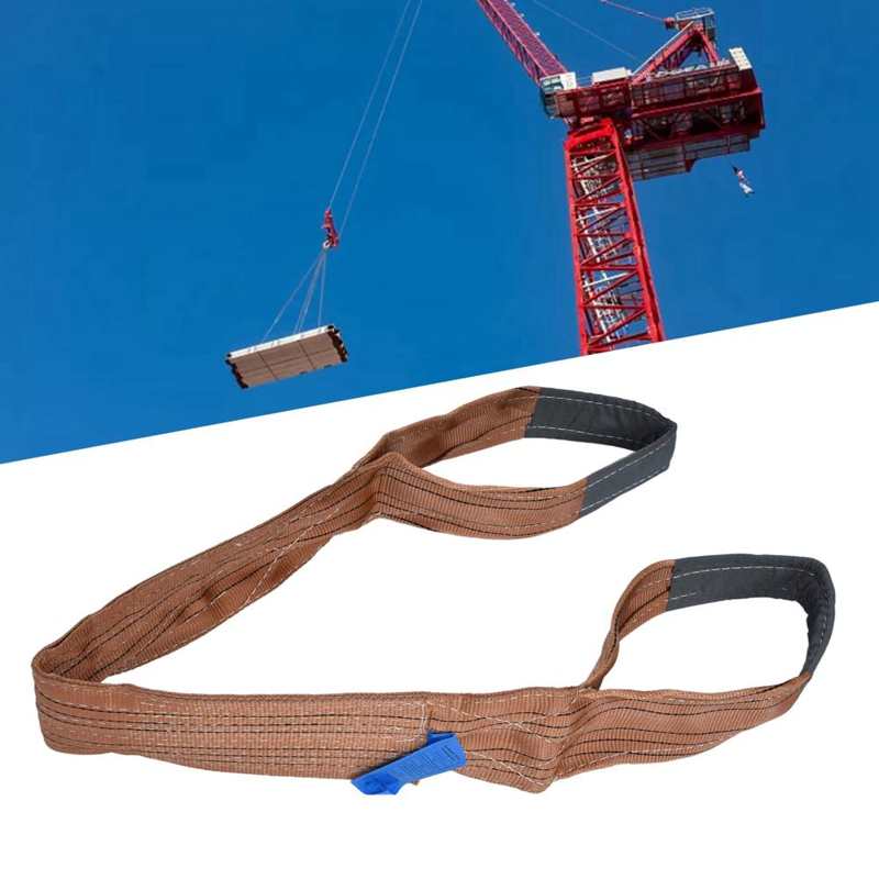 Flat Lifting Sling Wear Resistance 6T Load Crane L... – Grandado