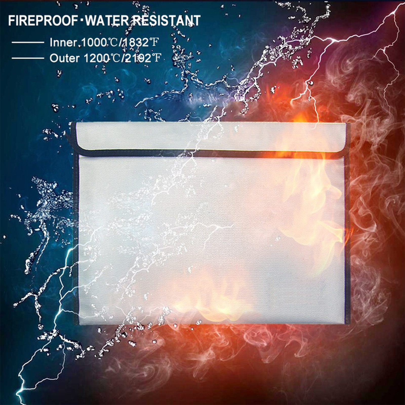 File Fireproof Bag Double Waterproof Liquid Silico... – Vicedeal