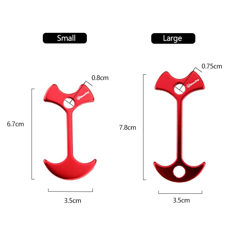 4PCS 7.8cm / 6.7cm Aluminum Alloy Camping Fishbone... – Vicedeal