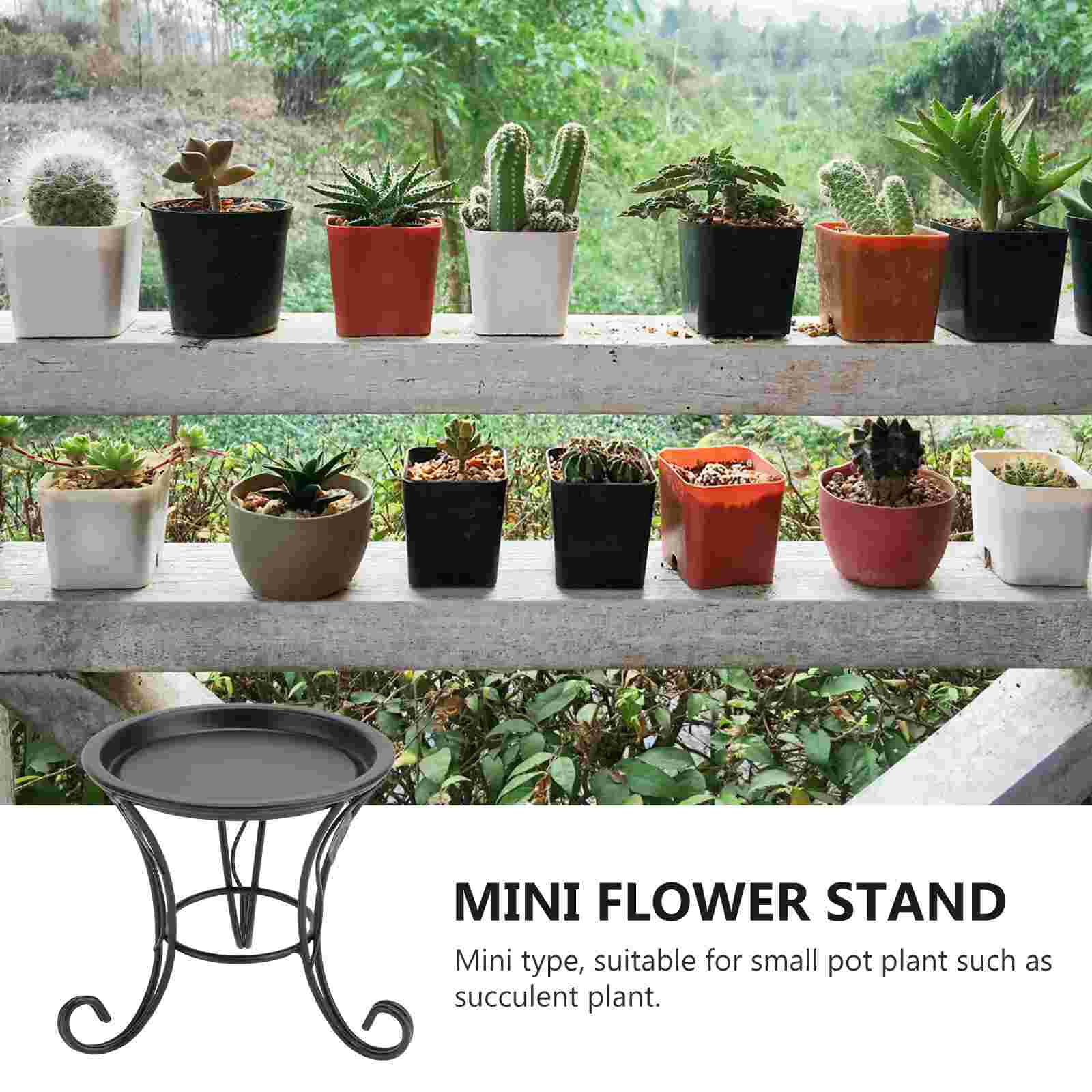 Iron Metal Mini Small Flower Plants Pot Stand for ... – Vicedeal