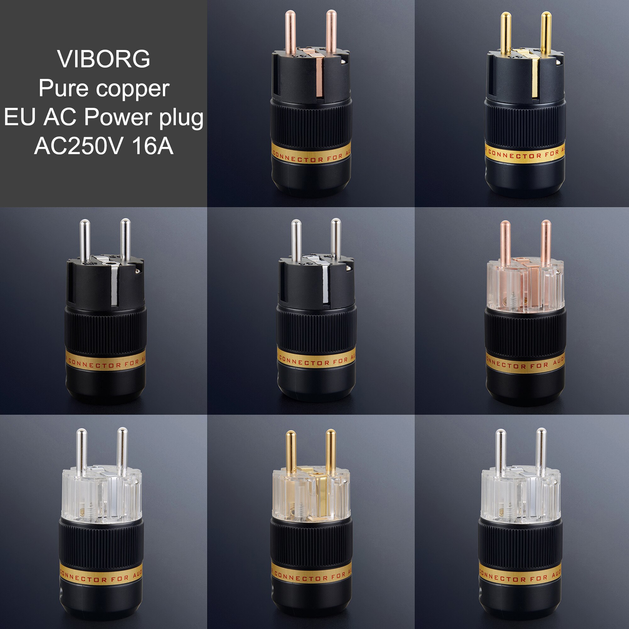 Viborg High End EU Zuiver Koper Stekker Schuko Ele... – Vicedeal