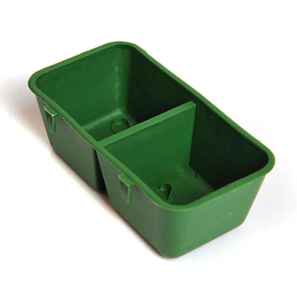 Double Bowl Feeding Trough Foods Cups Bird Pigeons... – Grandado