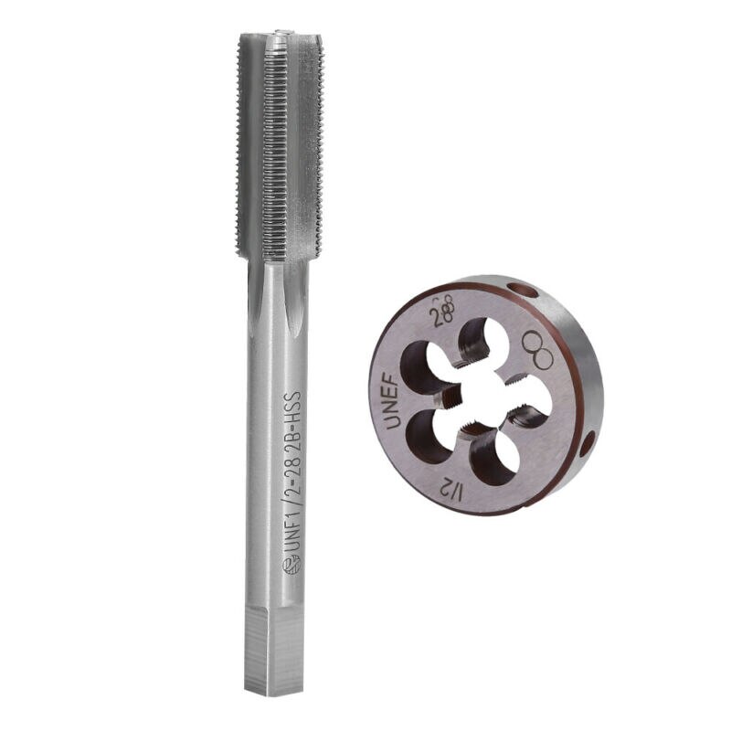 2pcs/Set 1/2-28 Tap 1/2x28 Die TPI Kit UNEF HSS Ri... – Grandado
