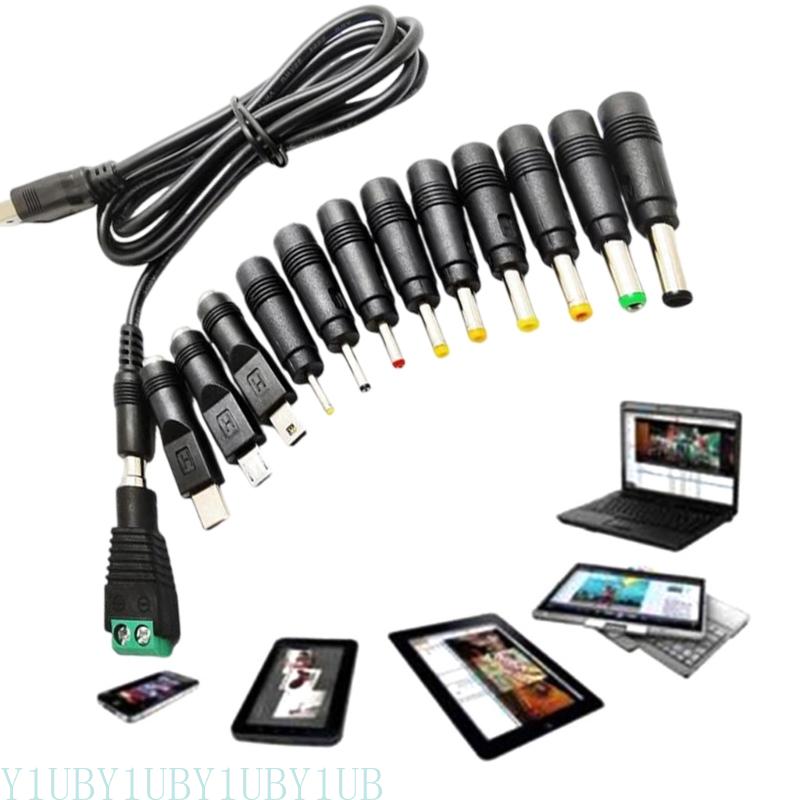 Y1ub strømkabler, 5v usb, to 5.5 x 2.1mm strømkab... – Vicedeal