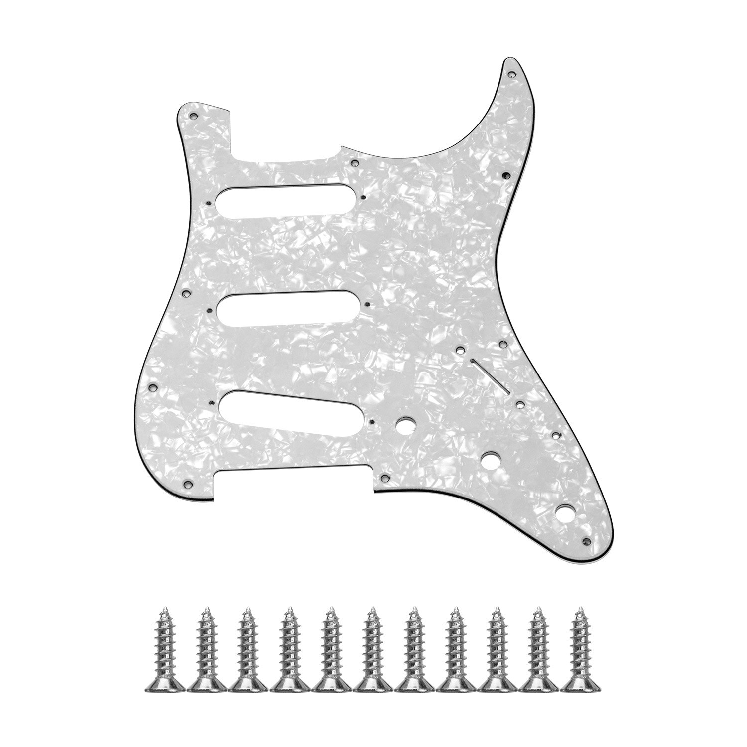 Standard 11 Hole Guitar Pickguard 3 Ply Panels Pic... – Grandado