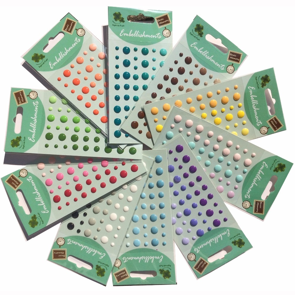 (Pack of 10) Self adhesive Enamel Dots sticker for... – Vicedeal