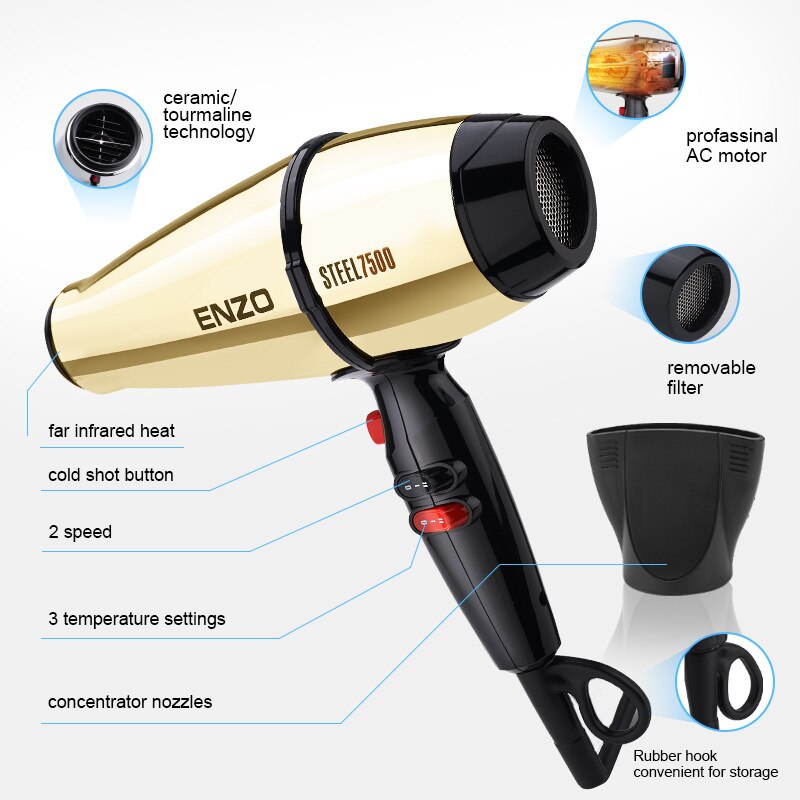 Professionele Föhn Borstel 8000W Negatieve Ionisch... – Grandado