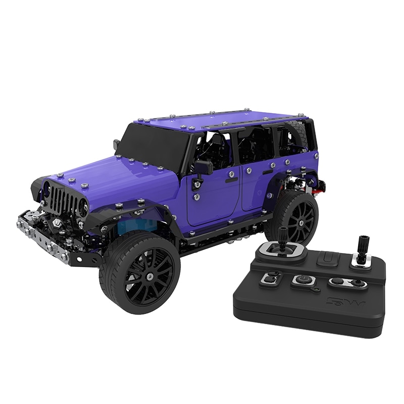 1:16 RC Car Stainless Steel 4CH Remote Control DIY... – Grandado