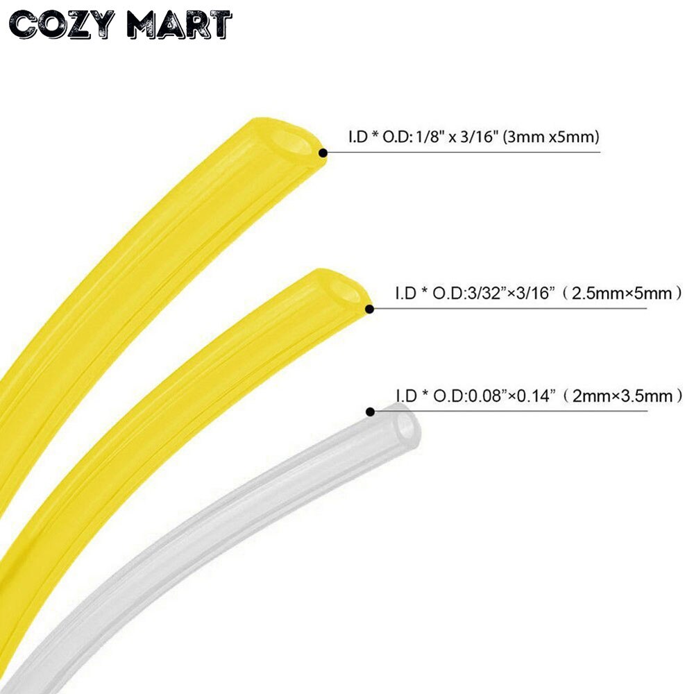 Elke 3M (10 feet) Fuel Line Pipe Slang (3mm x 5mm,... – Vicedeal