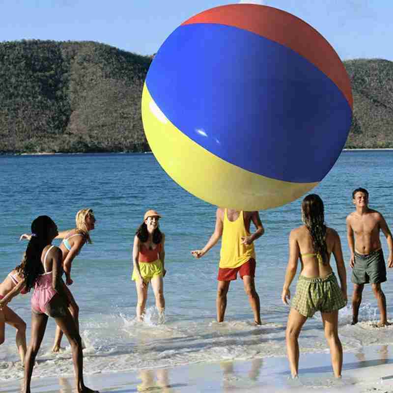 80/100cm Inflatable Beach Ball Water Balloons Colo... – Grandado