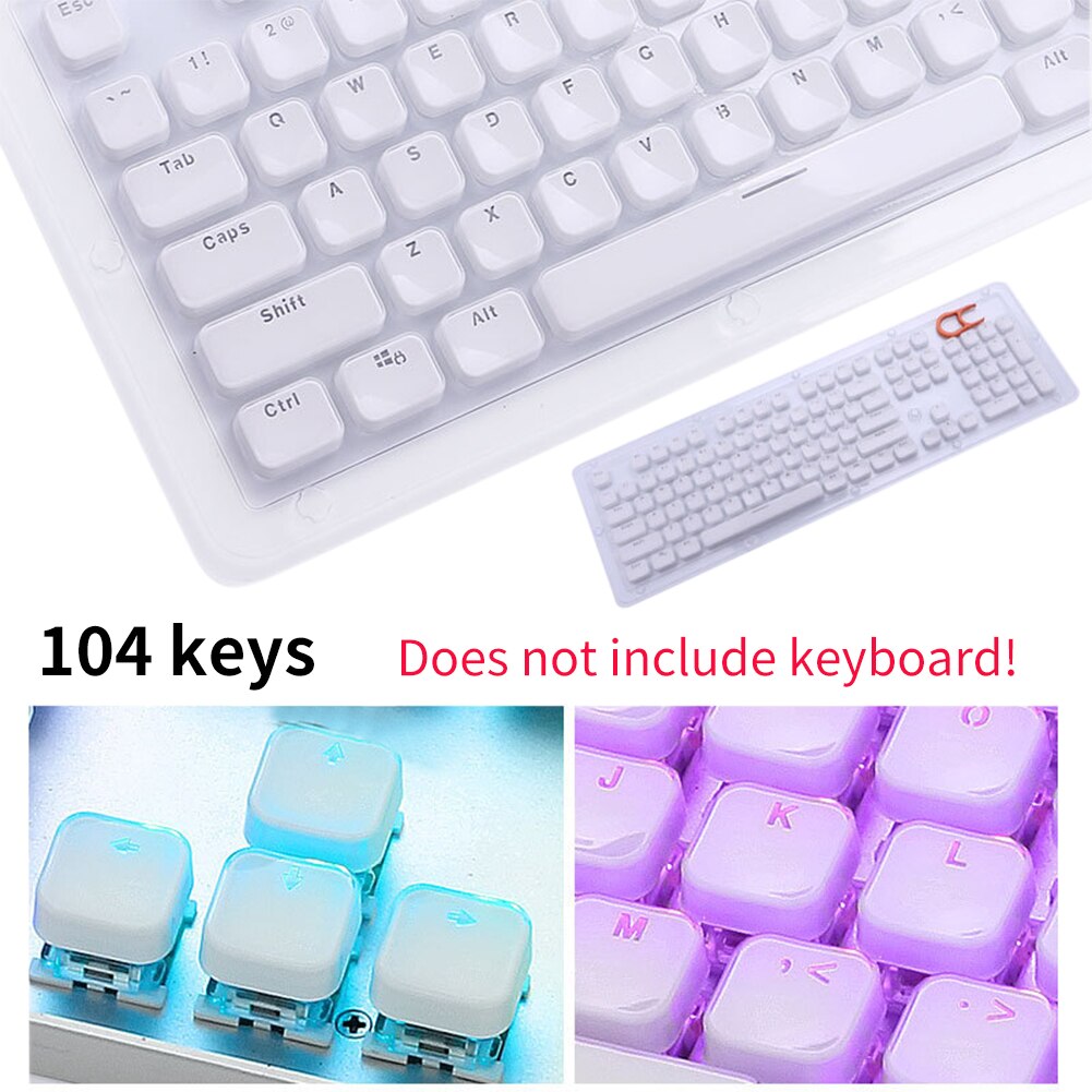 104 Keys Durable Decorative Replacement Home Mecha Vicedeal