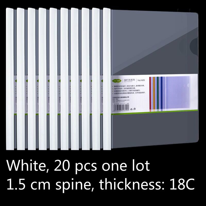 PP Thickened A4 Report Cover & Spine Bar Trans... – Grandado