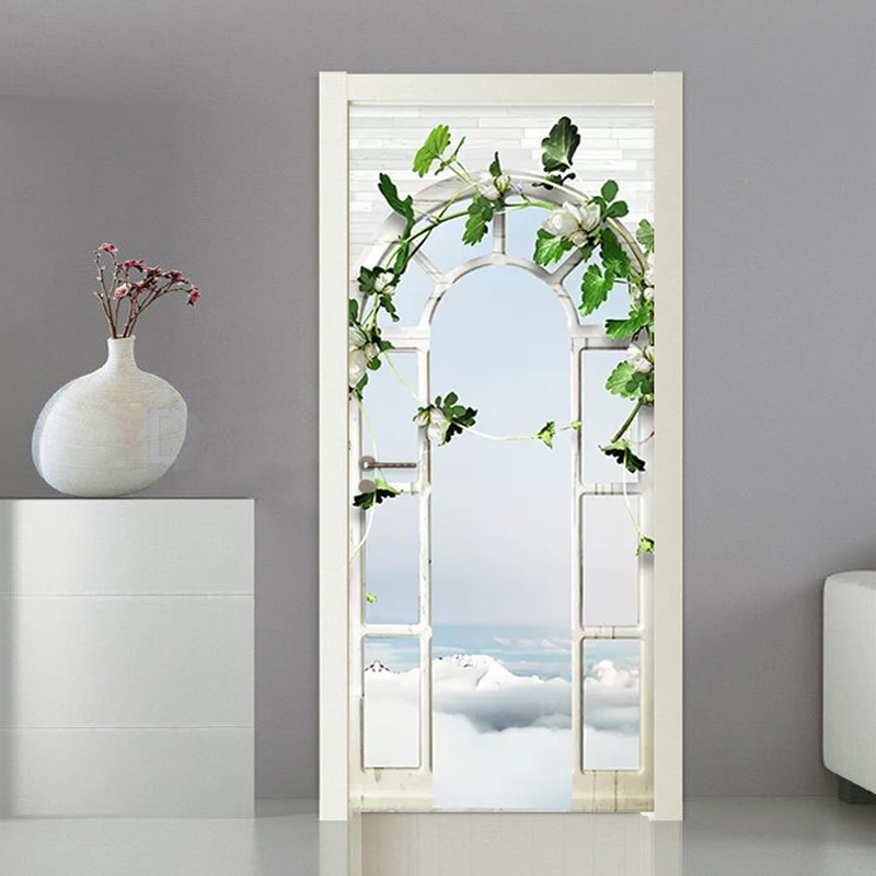 Home Decor Door Sticker European Style 3D Stereo P... – Grandado