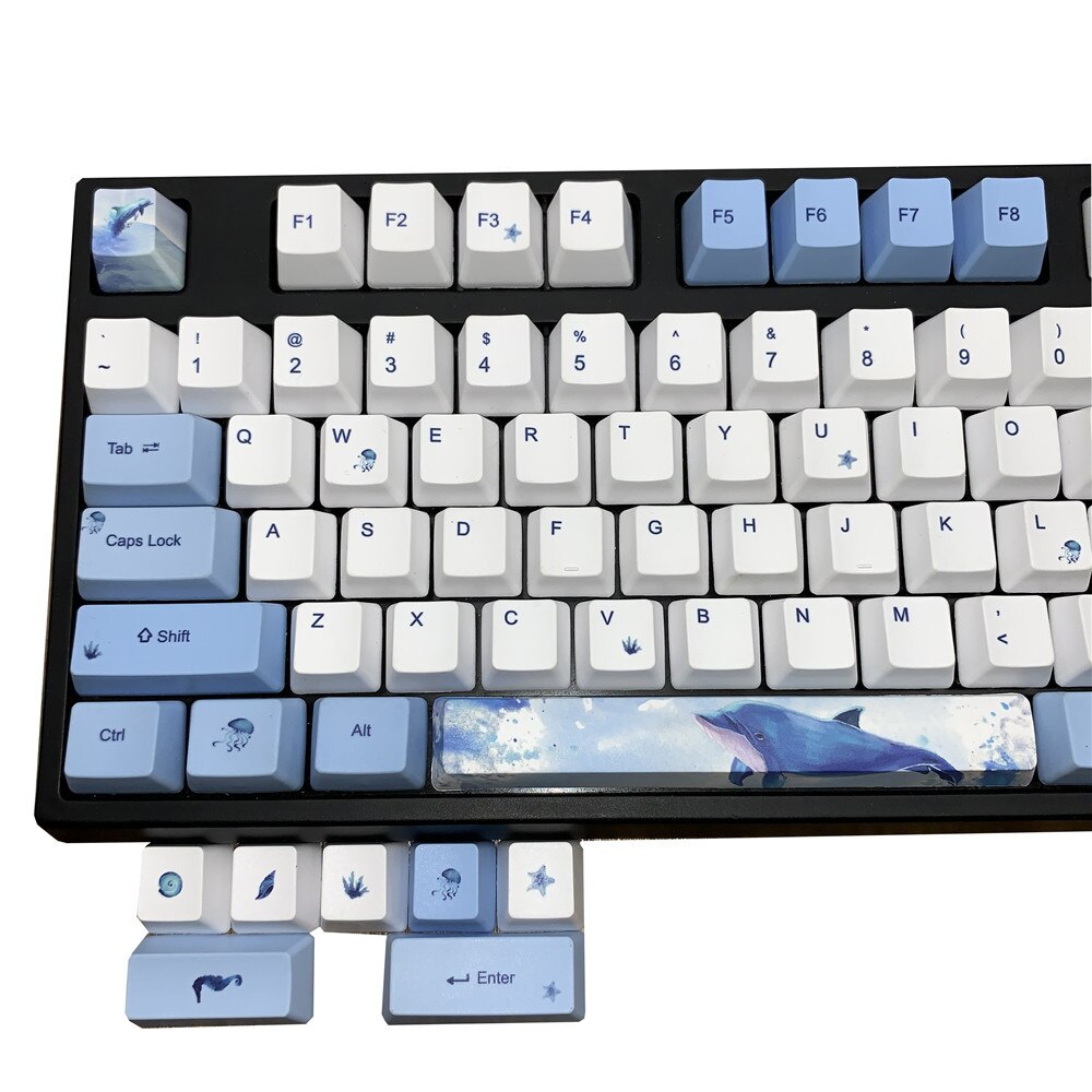 Blue Whale Key Cap OEM Profiel PBT Dye Sublimatie ... – Grandado