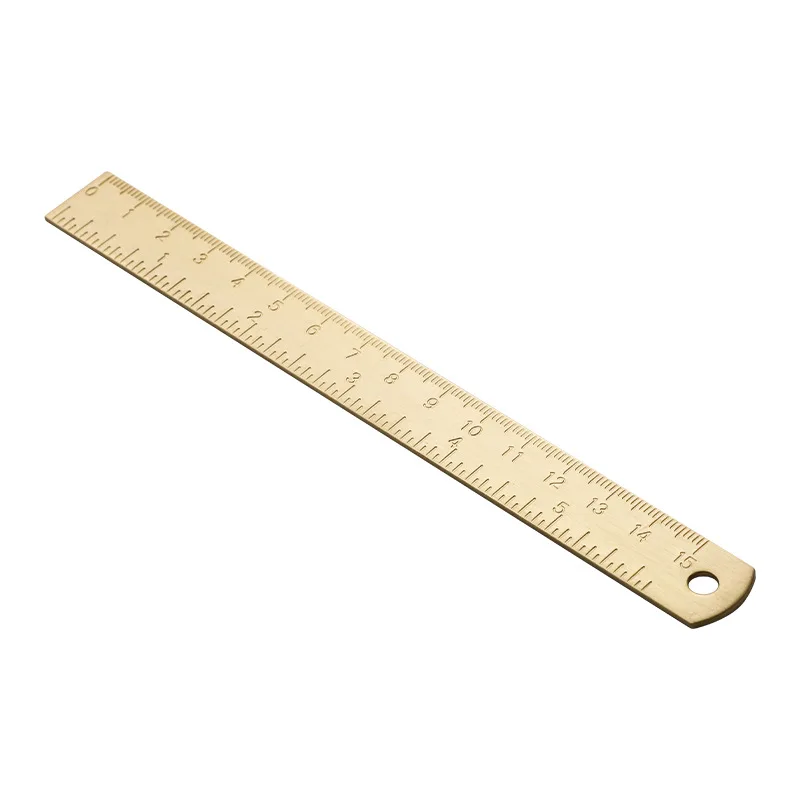 Gold Rose Gold Straight Ruler 15cm Metal Brass Sca... – Grandado