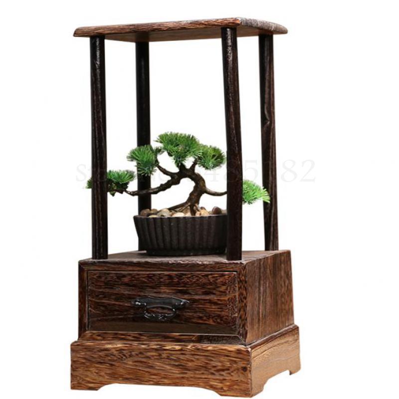 Solid wood Japanese pot stand Tea ceremony decorat... – Grandado