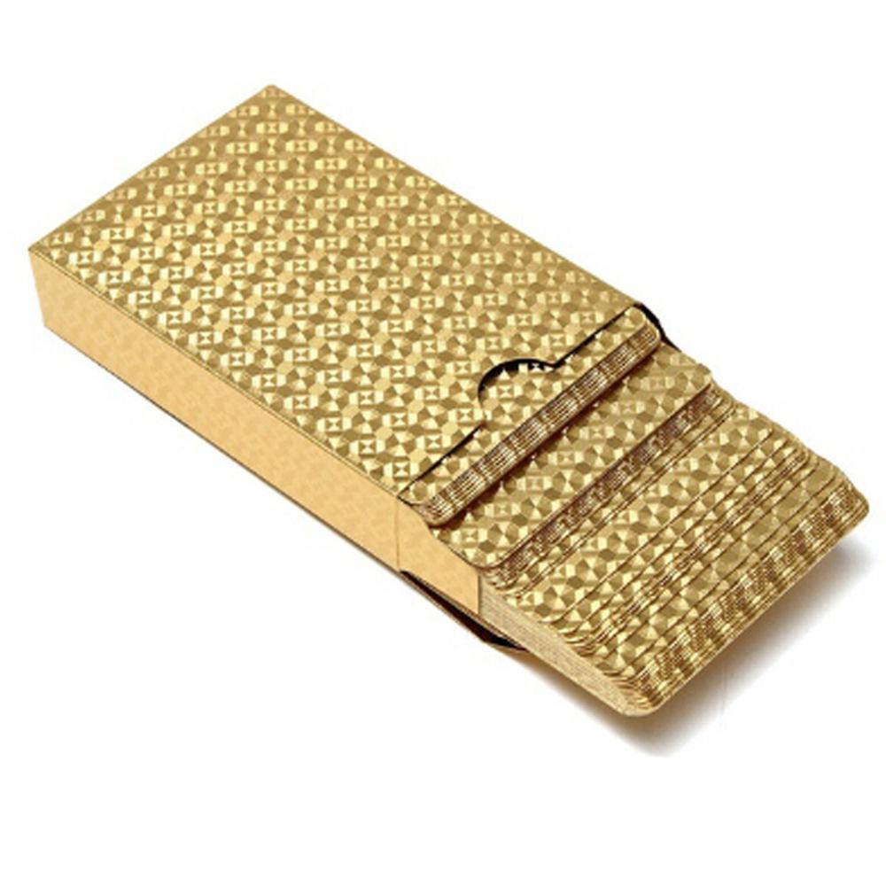 24K Gold Foil Playing Cards Poker Game Deck Gold F... – Grandado