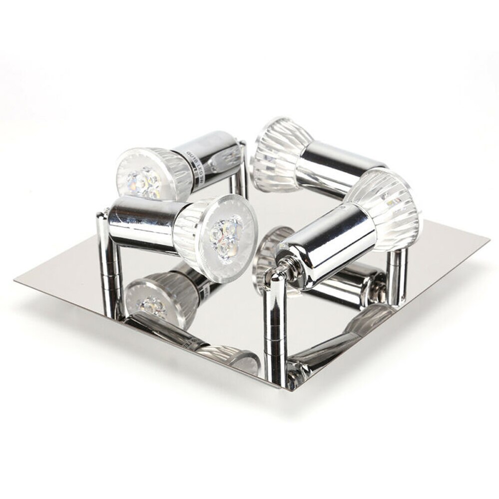 4 Way LED Spotlight Square Style GU10 12W LED Spot... – Grandado