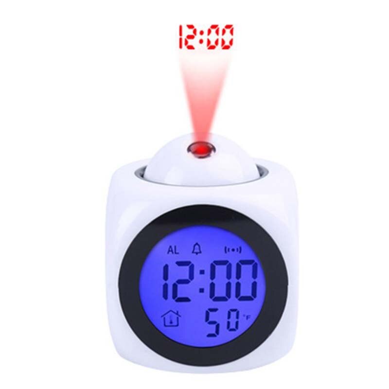 1PC Digital Alarm Clock Talking Voice Prompt Proje... – Grandado
