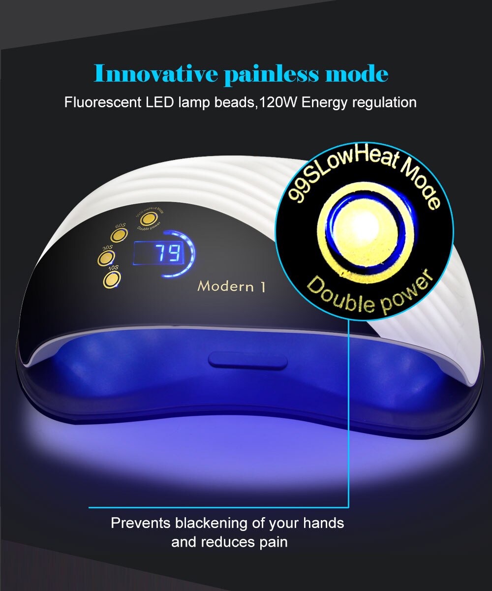 Lke 120W Uv Lamp Led Nail Lamp Nail Droger Voor Al... – Vicedeal