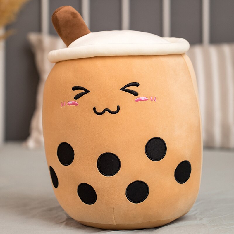 Leuke Boba Pluche Cartoon Bubble Tea Cup Vormige K... – Vicedeal