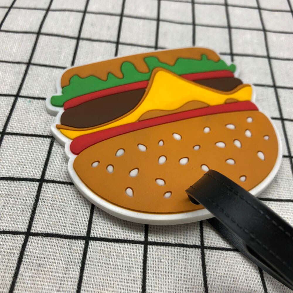 ISKYBOB Pvc Soft Rubber Burger Luggage Tag Sandwic... – Grandado