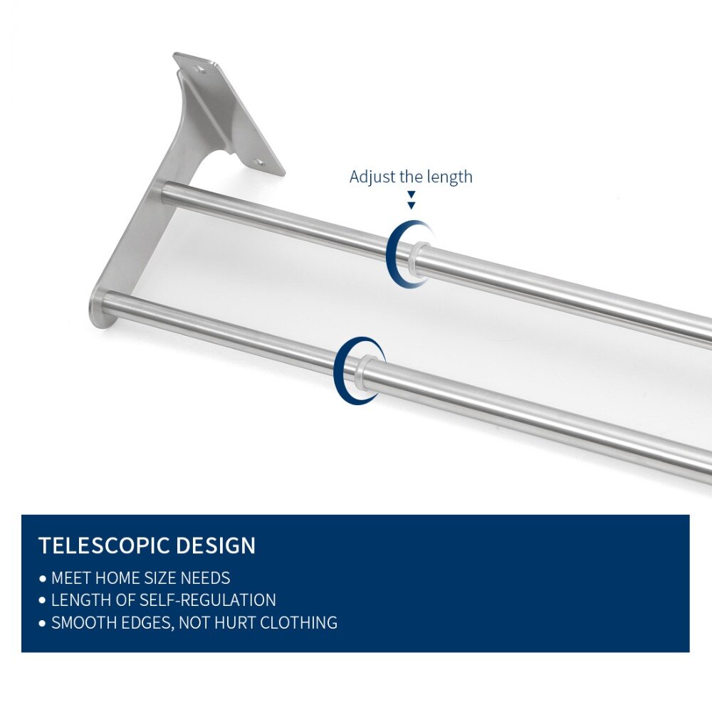 ANHO Towel Holder Stainless Steel 304 Bath Adjusta... – Grandado