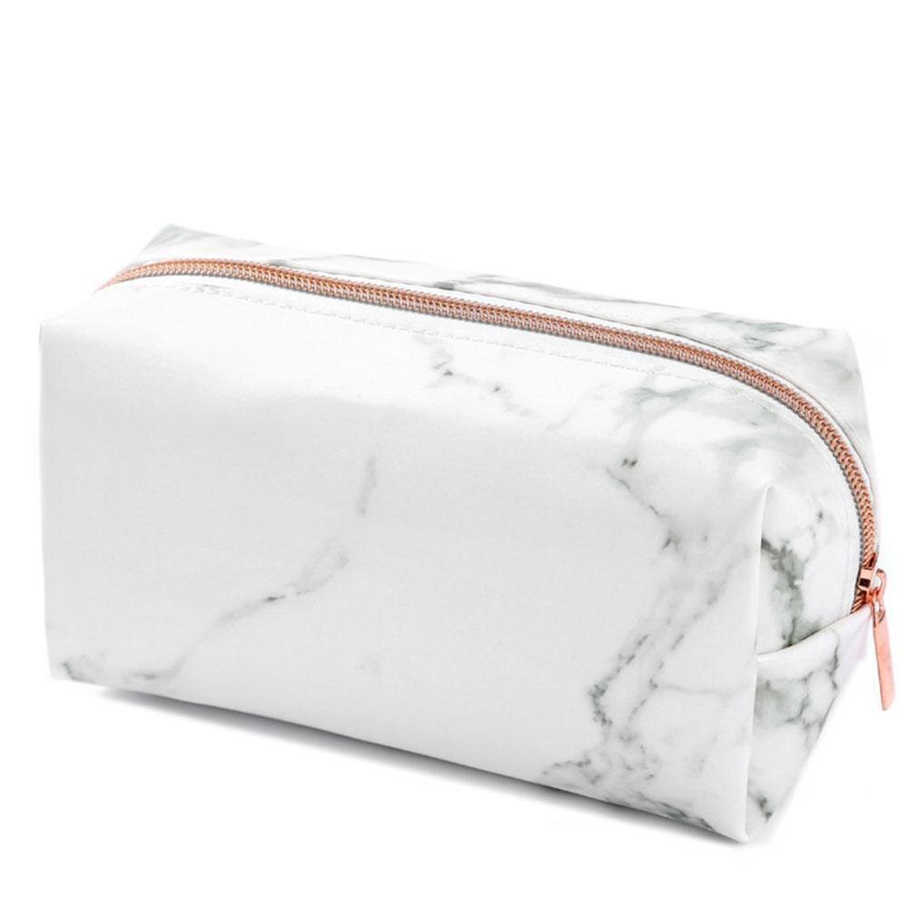 Beauty Cosmetic Bag Marble Multifunction Purse Box... – Grandado