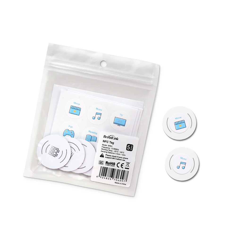 BroadLink NFC Tags, NXP NTAG215 Waterproof NFC Tag... – Grandado