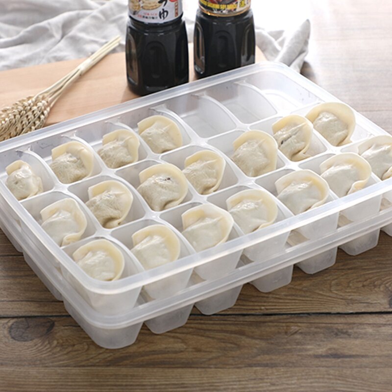 Refrigerator Dumplings Storage Box With Lid Plasti... – Vicedeal