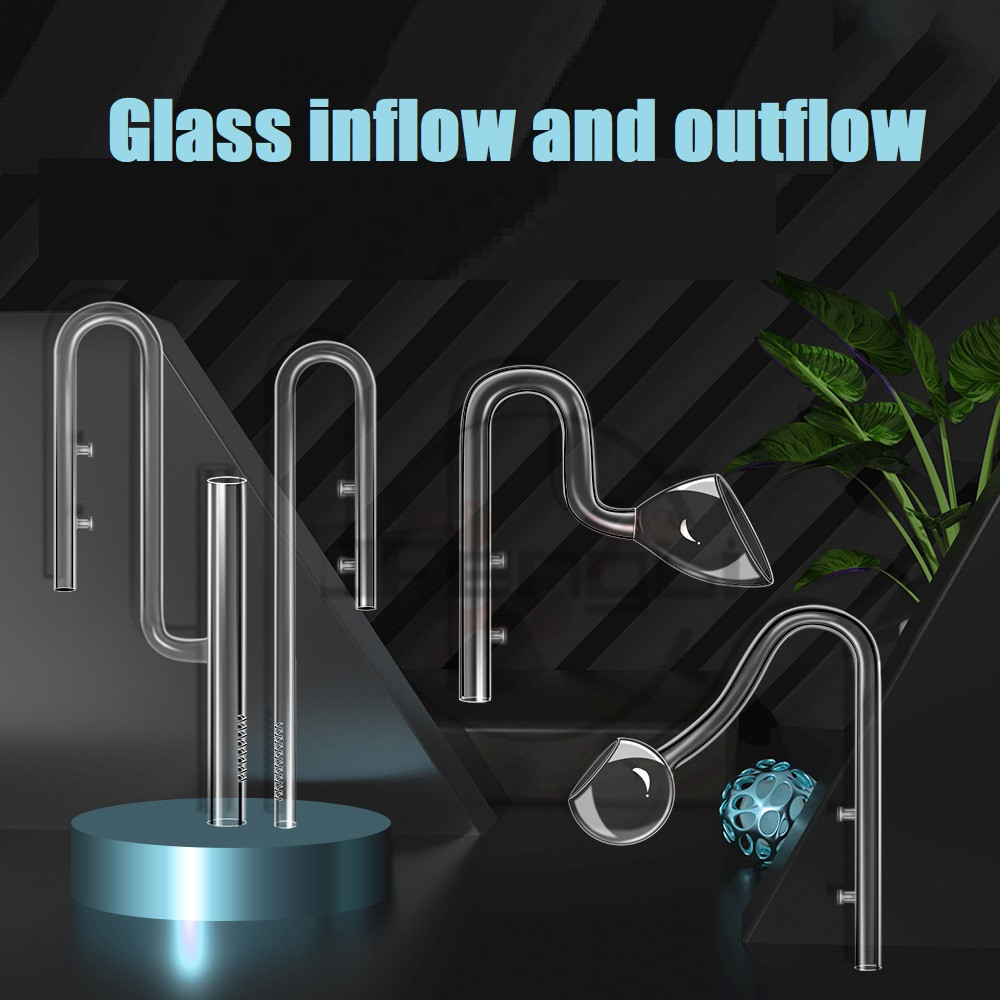 Aquarium Glass Lily Inflow Outflow Skimmer for Pla... – Vicedeal