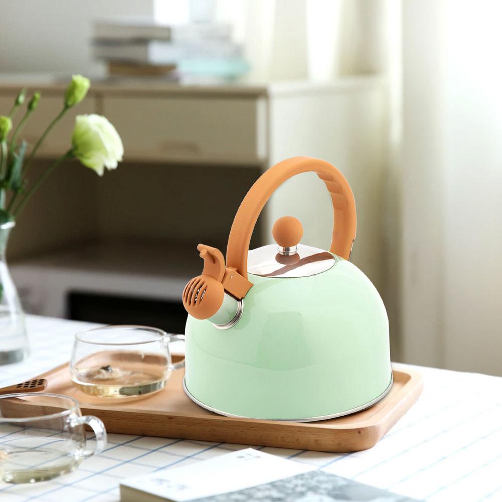 Green 2.5L Stainless Steel Whistling Tea Kettle Fo... – Vicedeal