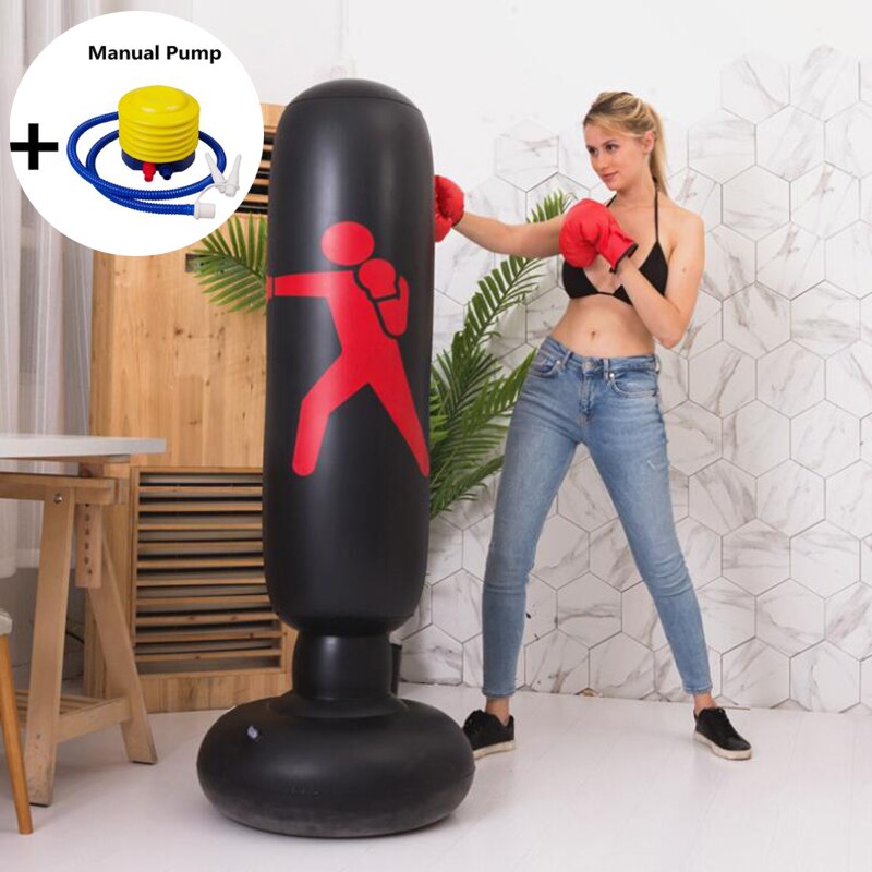 Inflatable Boxing Punching Bag Fitness Punching Ba... – Grandado