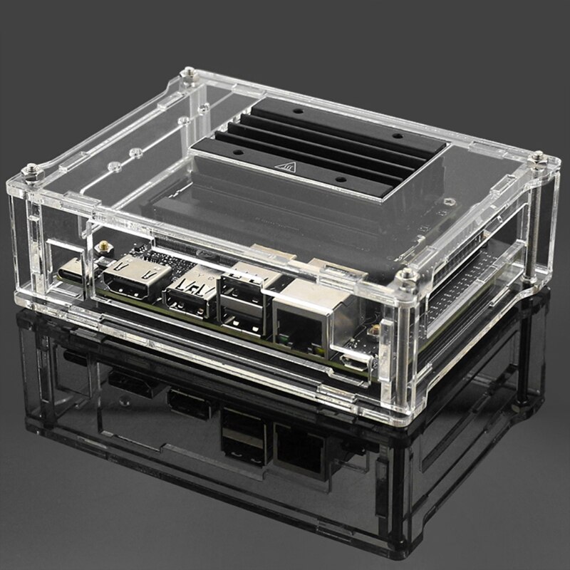 1 PCS Clear Acrylic Case Kit With Cooling Fan for ... – Grandado