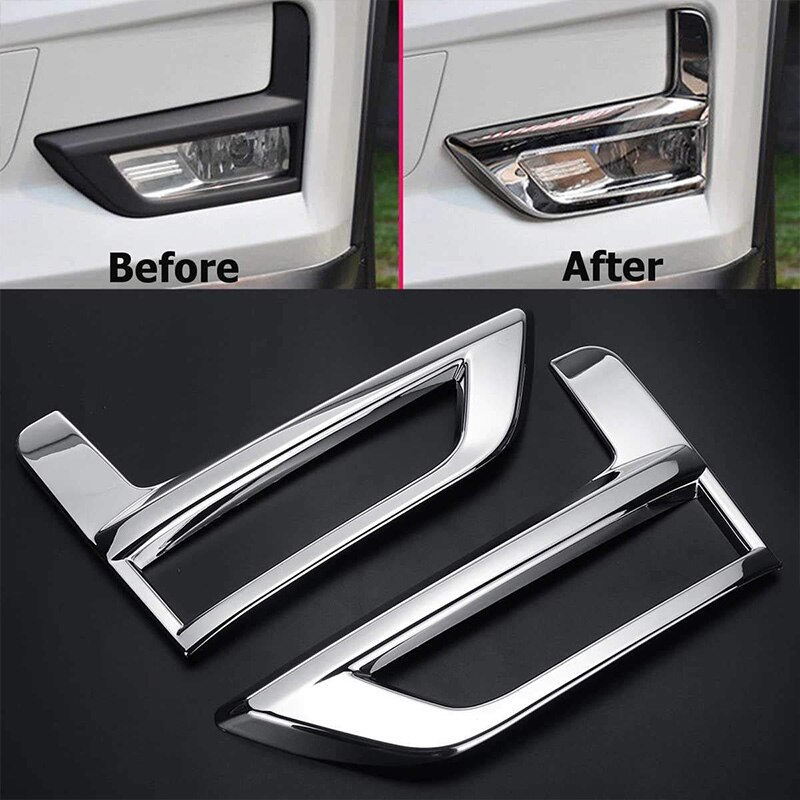 Front Fog Light Lamp Cover Chrome Bumper Reflector... – Grandado