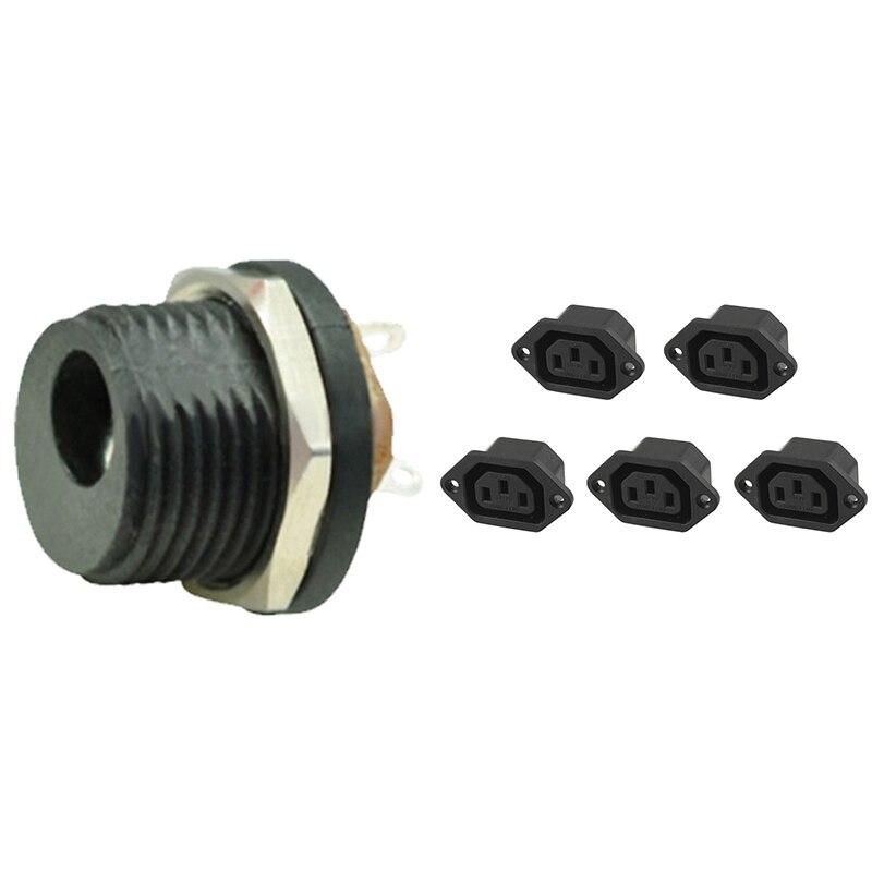 10X DIY DC Power Jack Socket Female Panel & 5 Pcs ... – Grandado