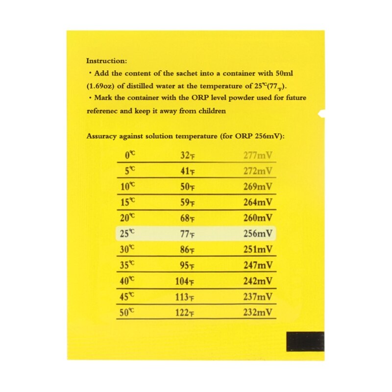 ORP Buffer Calibration Powder Redox Potential Anal... – Grandado