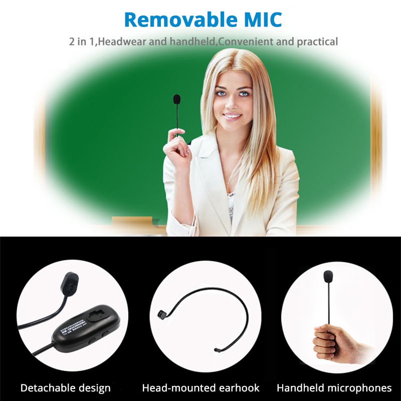Mini 2.4G Wireless Microphone Systems Speech Heads... – Vicedeal