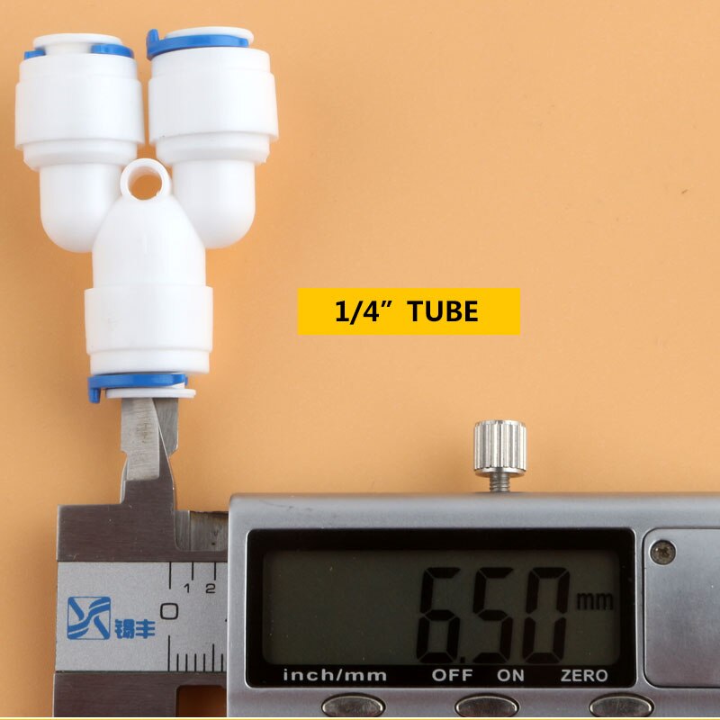 1/4" OD Y Type Tee 3 Way Tube Quick Connect Push F... – Grandado