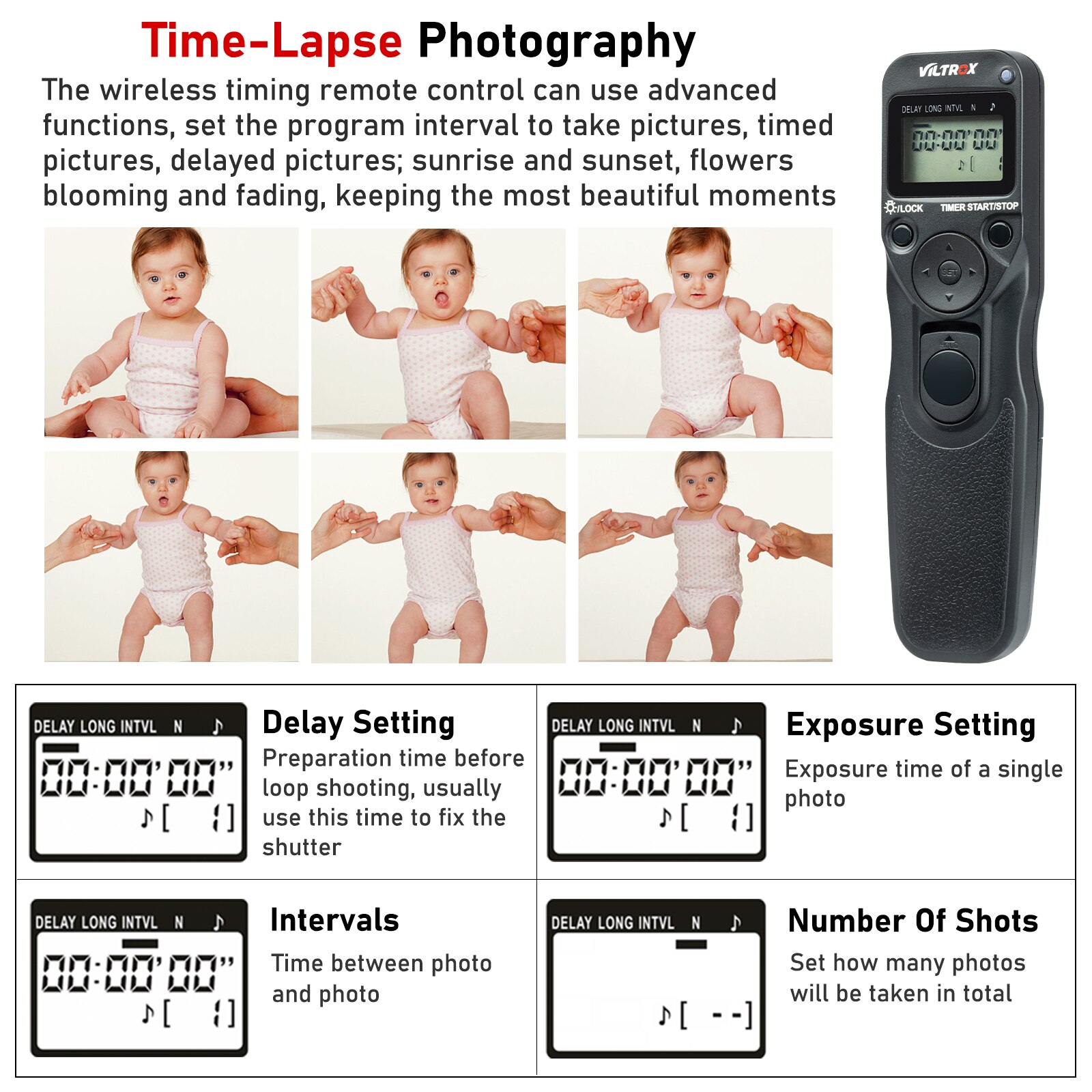 Viltrox JY-710 LCD Wireless Shutter Release Timer ... – Grandado