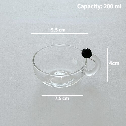 Glass Teacup Teapot Set Pitcher and cup set Round ... – Grandado