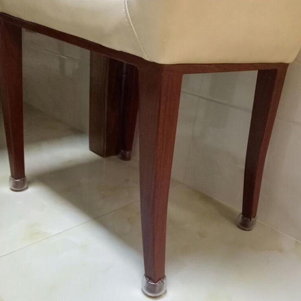 10 Pack Anti-Slip Clear Rubber Chair Leg Floor Pro... – Grandado