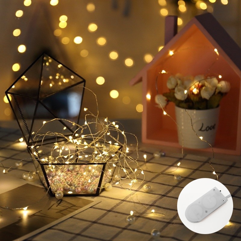 LYFS 10M 100LED Button Battery String Lights Coppe... – Vicedeal