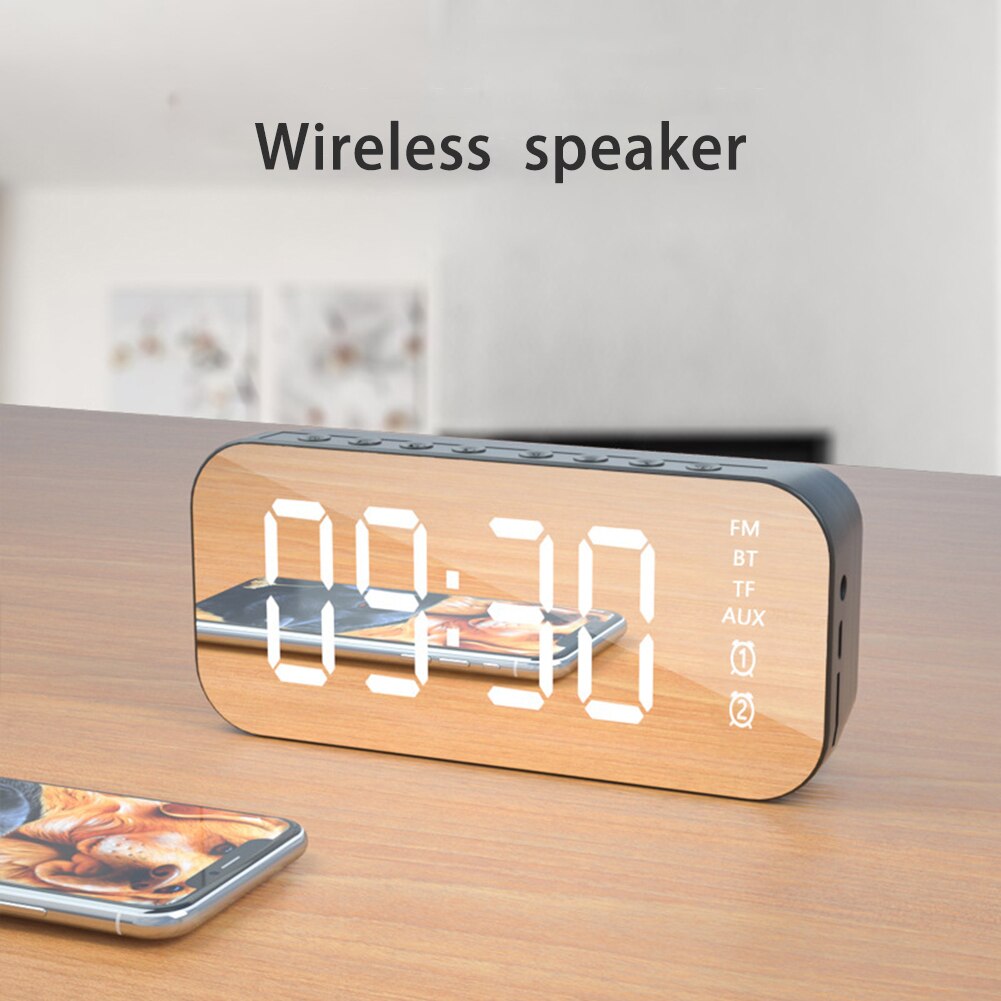LED Digital Alarm Clock 5.0 Bluetooth FM Radio Mul... – Vicedeal