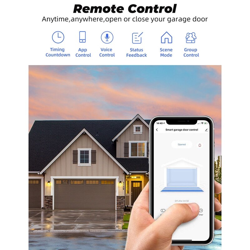 Tuya Wireless WiFi Switch Smart Garage Door Opener... – Grandado