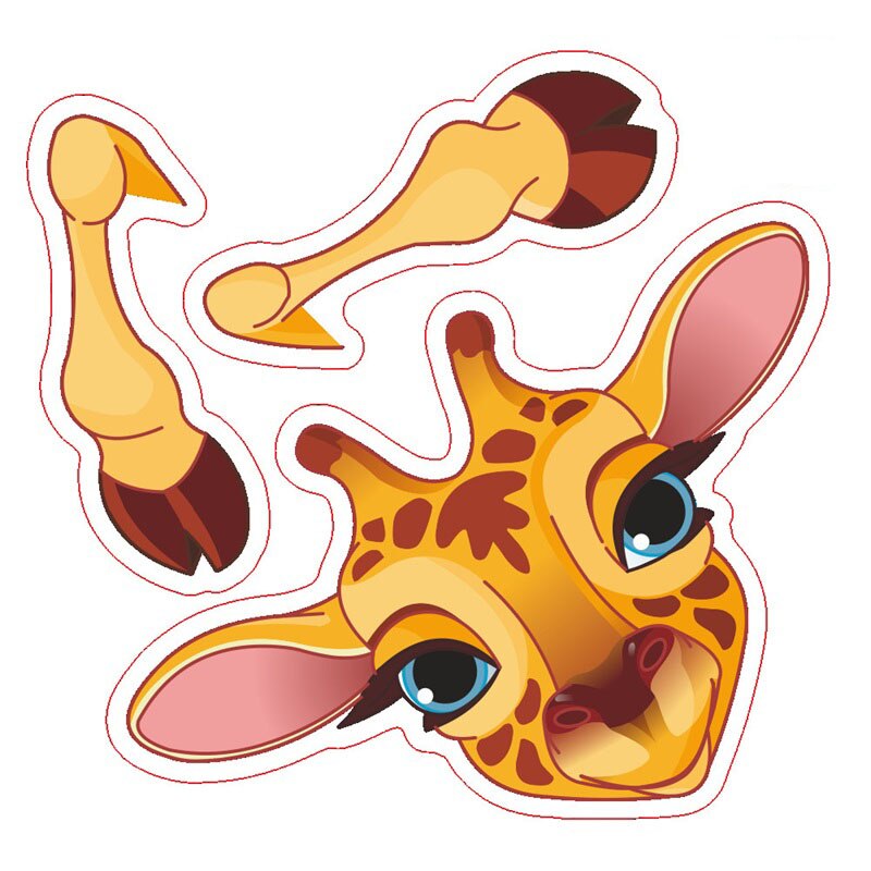 Cute Giraffe 3D Wall Decal Switch Stickers Elephan... – Grandado