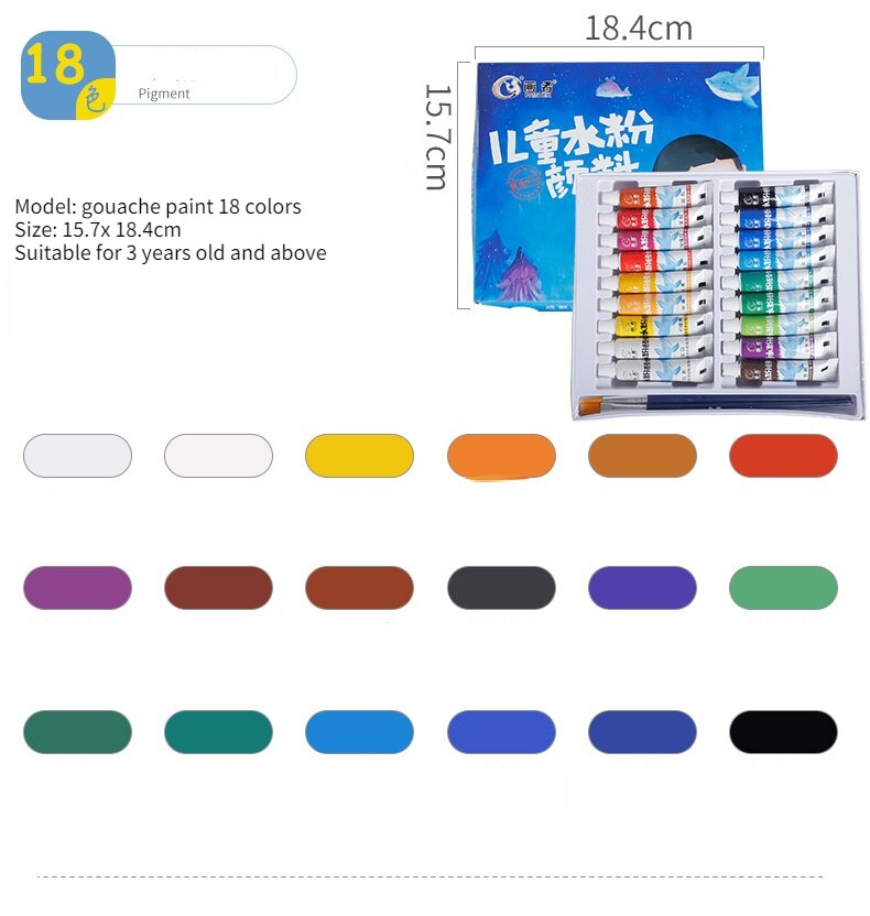 12/18/24 Color Gouache Paint Set Color Strong Suit... – Vicedeal