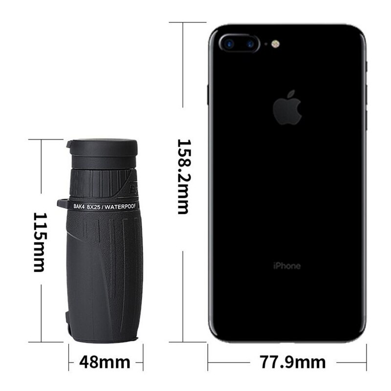 10x25 Monocular Eyeskey Telescope Monocular Waterp... – Grandado
